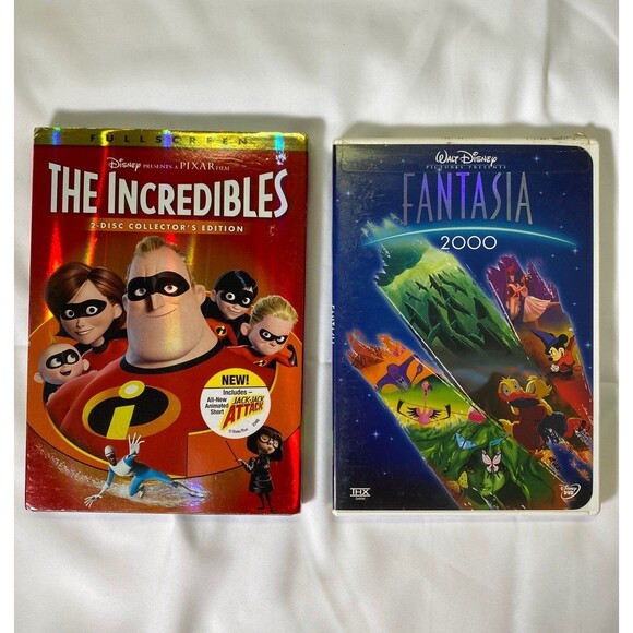 Disney | Media | Dvd 2 Movie Bundle Brand New Incredibles And Used ...
